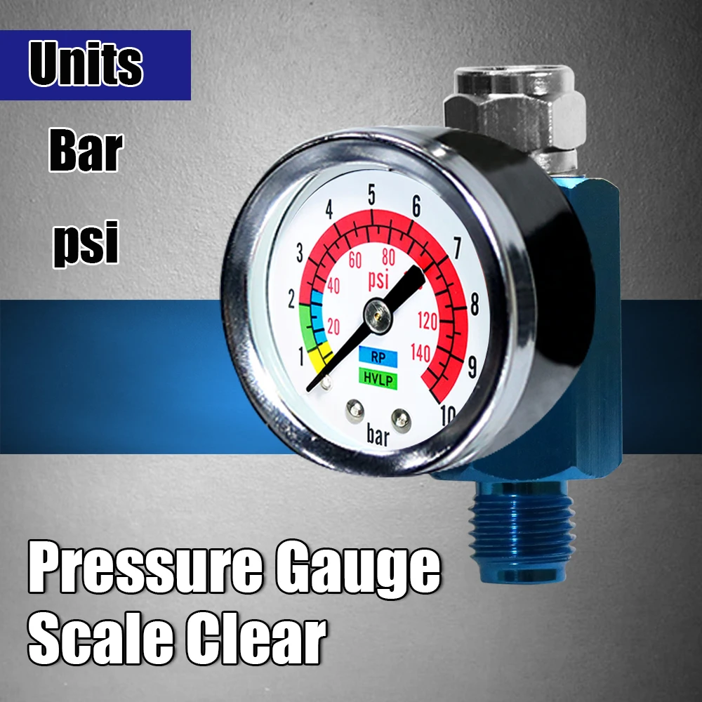 Lematec Mini Regulador De Aire Con Indicador De Presión De Metal Caso 1/4 "herramientas De Aire ...