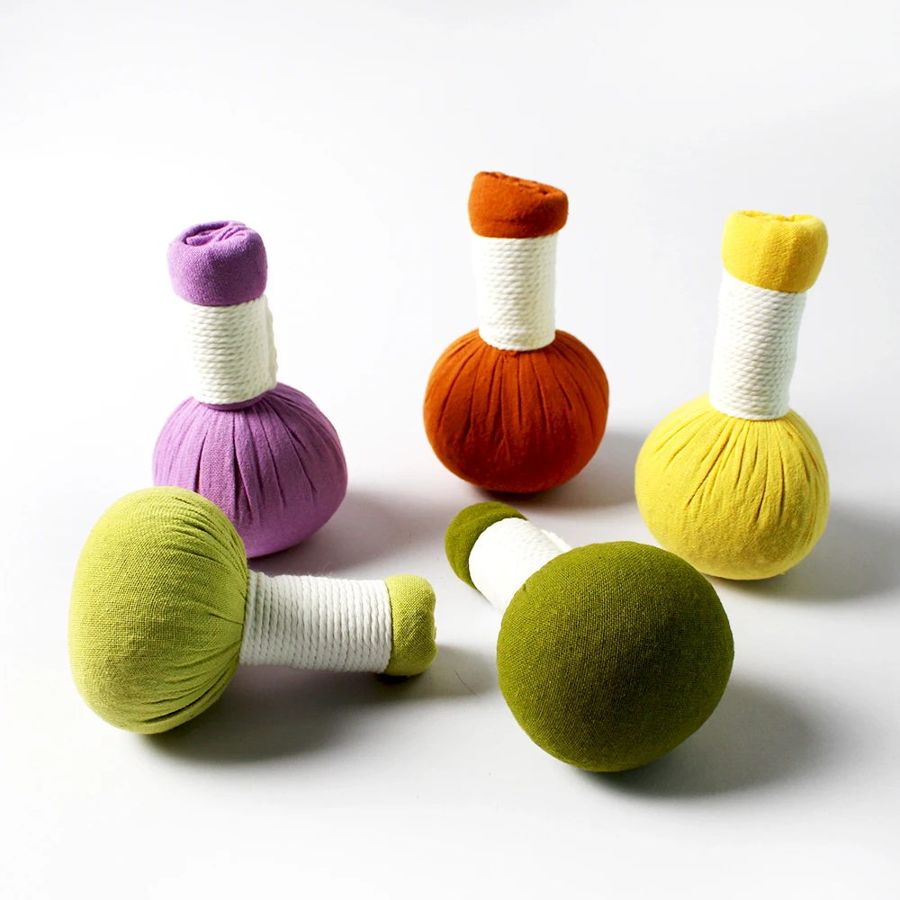 Thai Herbal Compress Ball 80g For Assorted Scents Massage Pain Reliever ...