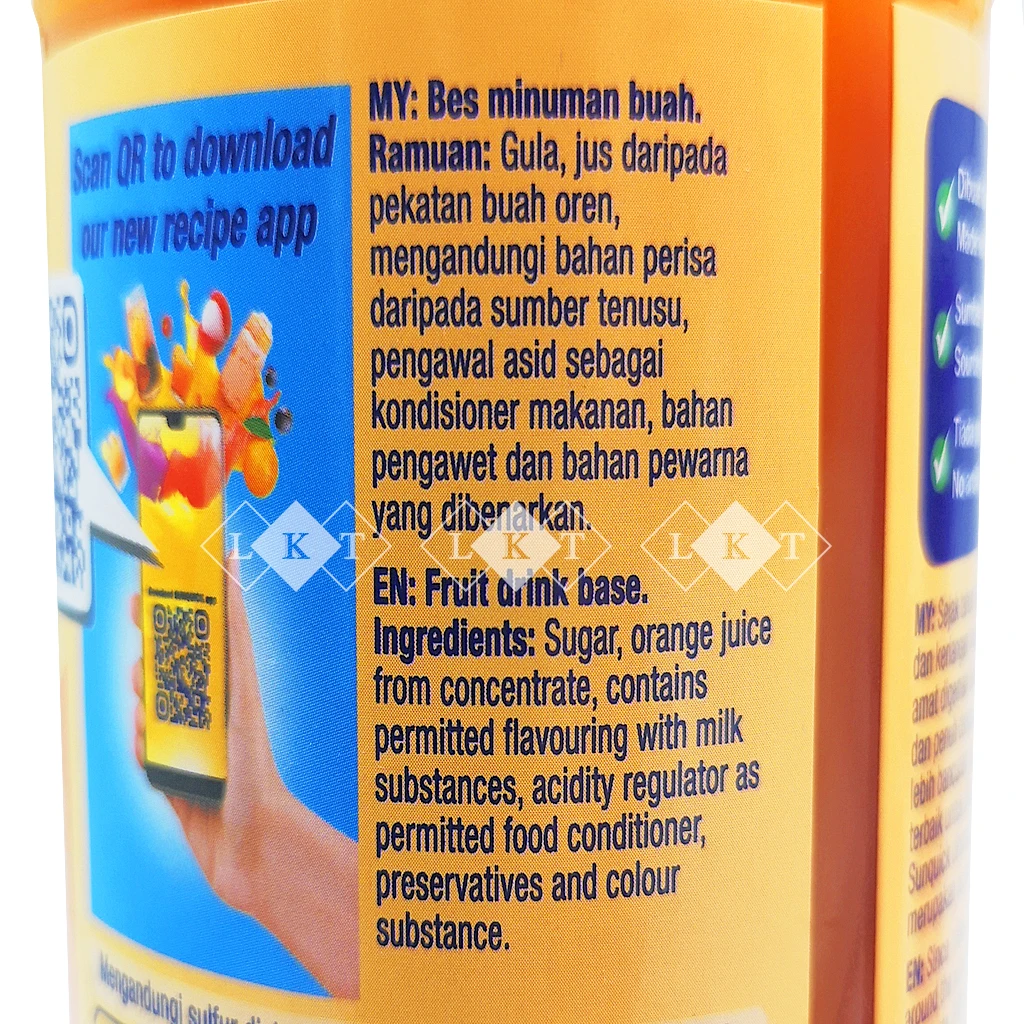 Malaysia's Favorite Sunquick Concentrate Orange Juice 840ml - Fresh ...