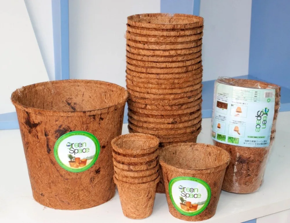 Coco Coir Plant Pots For Seed Starter Tray Nursery Pots For Seedling ...