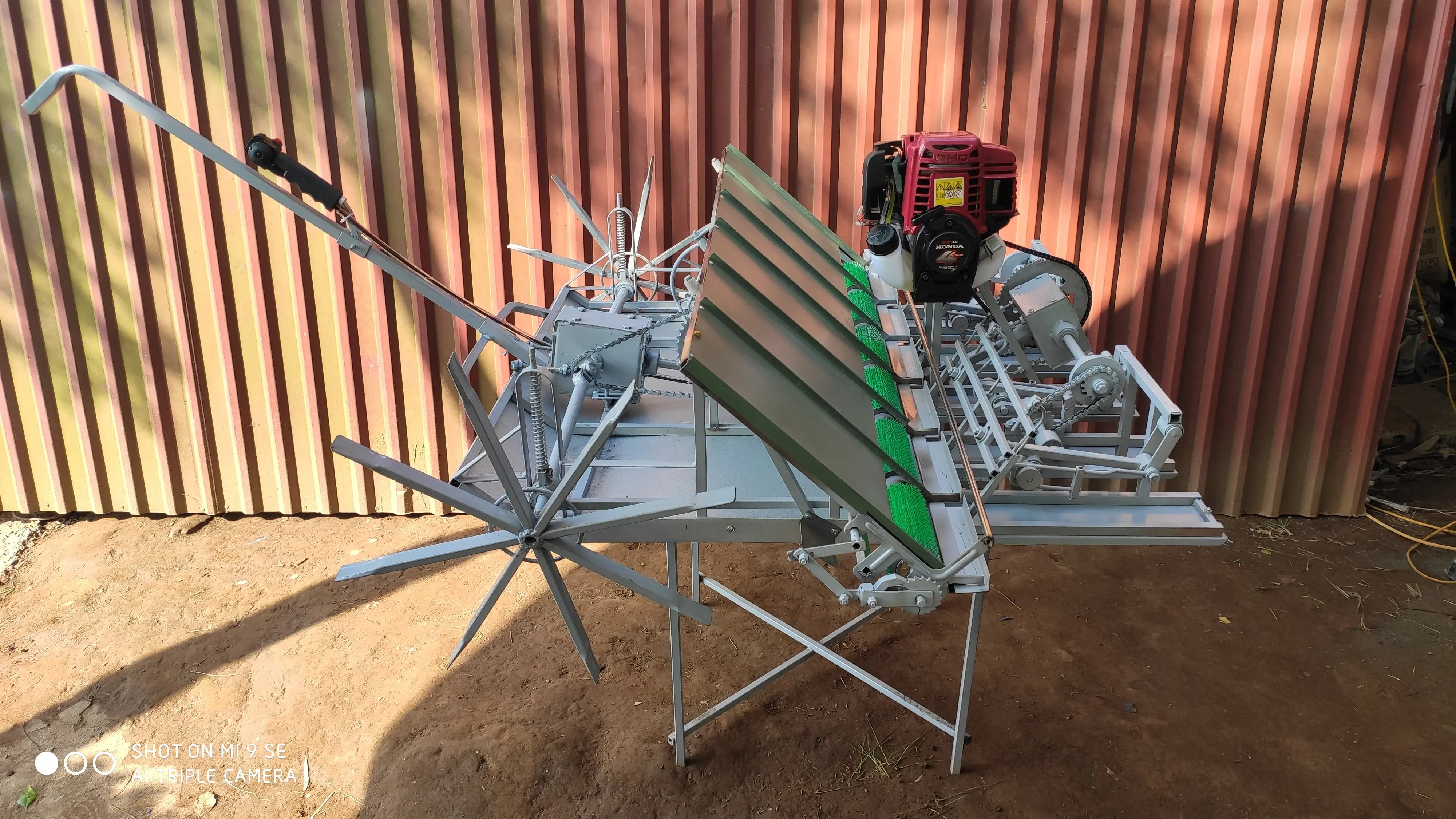 2020 New Walk-behind Manual 4 Rows Paddy Rice Planting Machine Walking ...