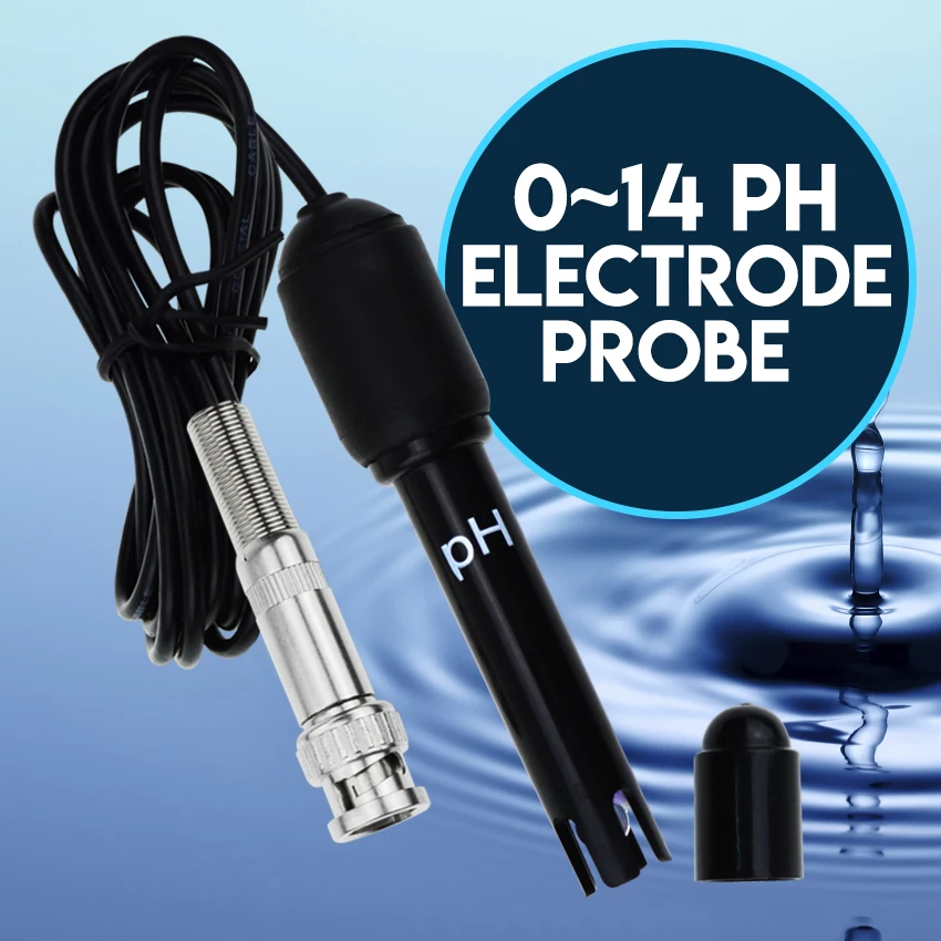Ph Probe With 50 Ohm Bnc Connector,150cm Long Cable 0-14ph Test Sensor ...