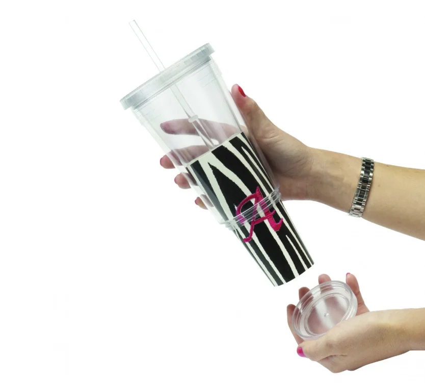 Paper Insert Tumblers - Double Insulated with Lid & Straw