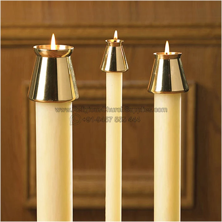 Handmade Brass Candle Wind Protectors - Wholesale Church Supplies