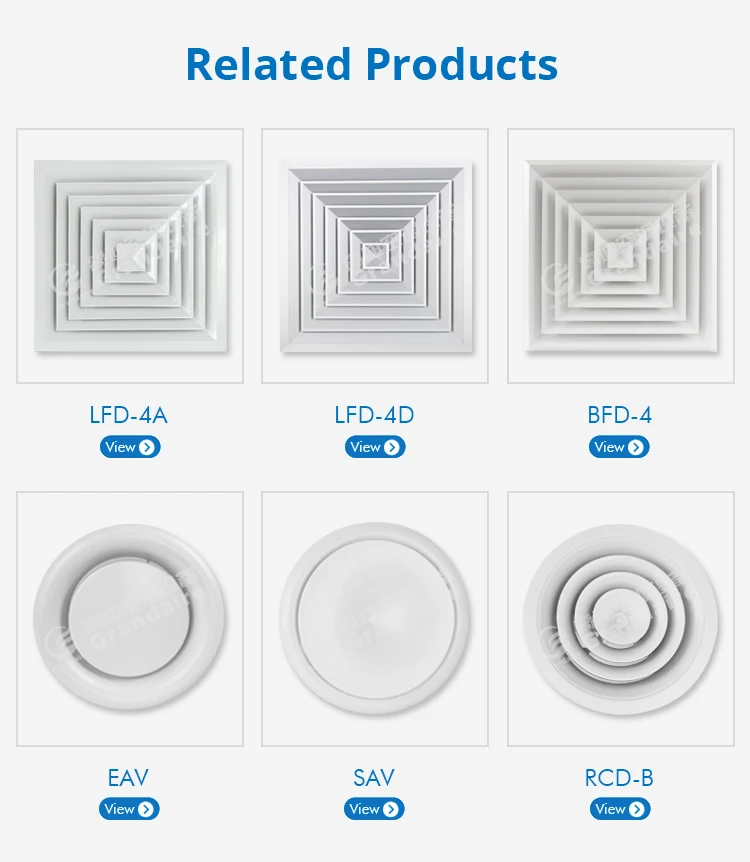 Air Conditioning Round Ceiling Air Circular Diffuser Size - Buy Round ...