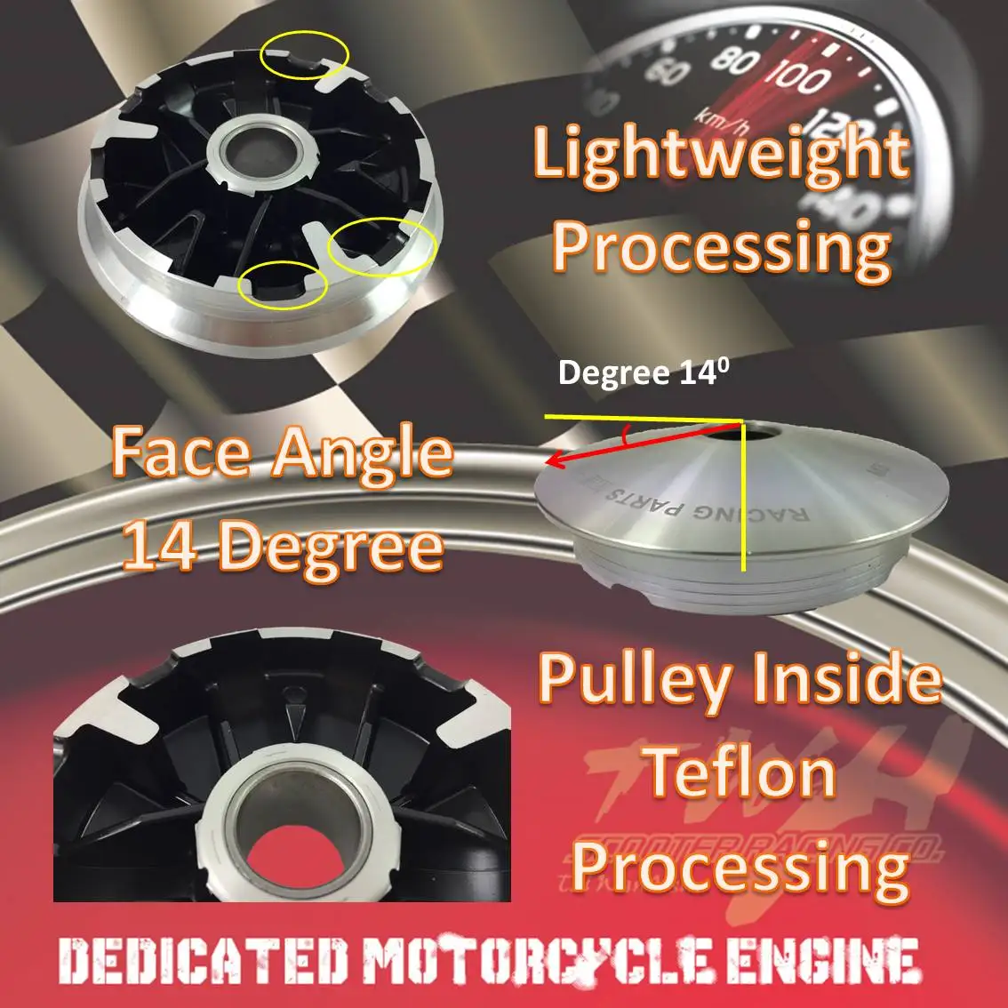 M3 Cvt Assembly Transmission Pulley Set for YAMAHA Motors