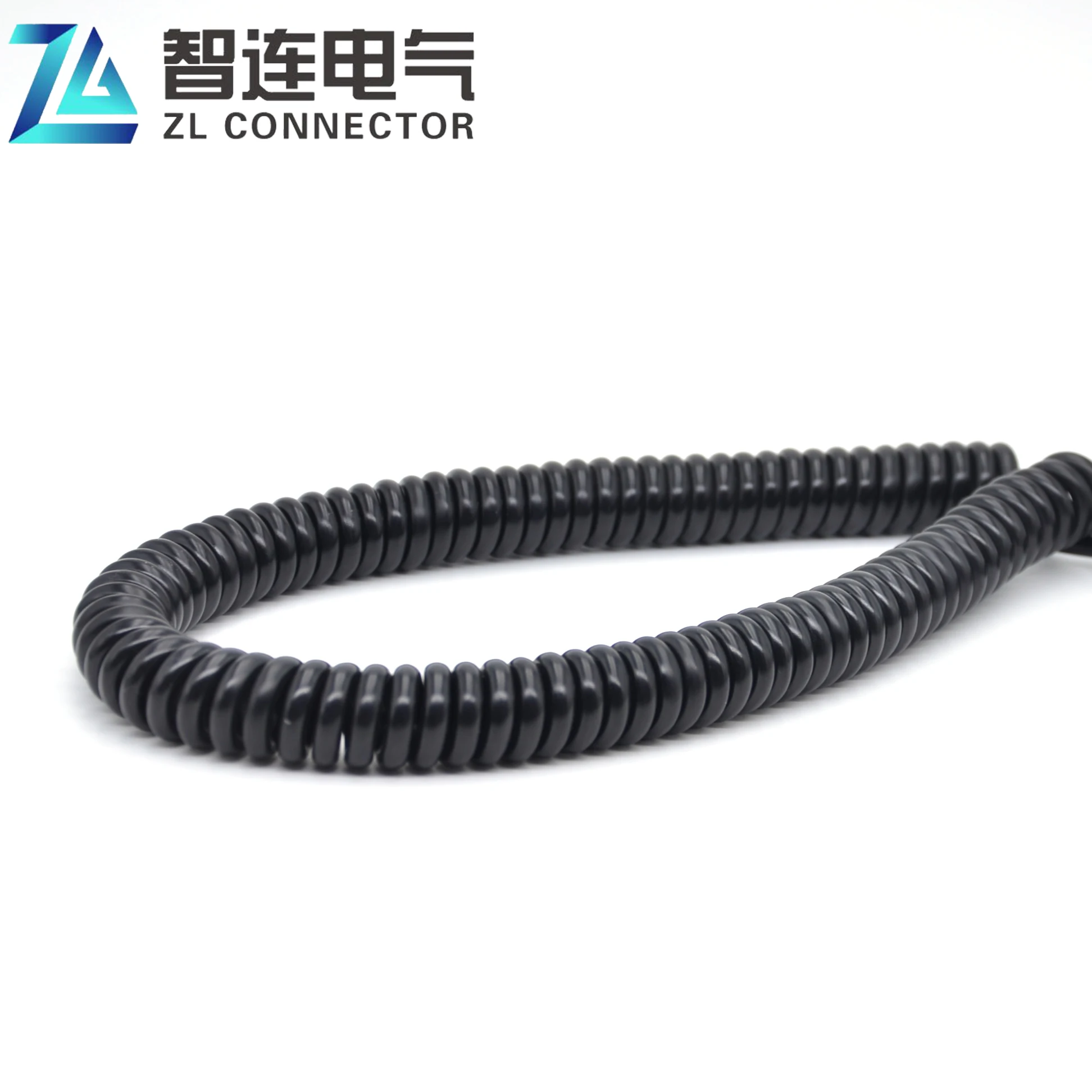 Black White Orange PU/PVC 2 3 4 5 6 8 12 Core Shielded Spring Cable ...