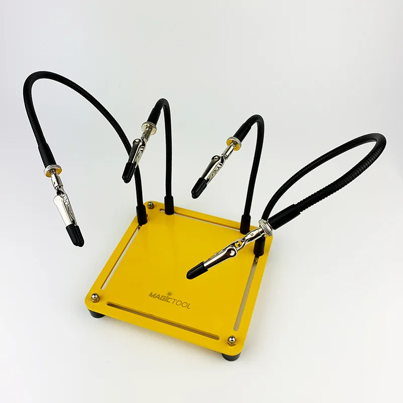 Third Hand Soldering Tool And Vise With 4 Flexible Metal Arms And Clips ...