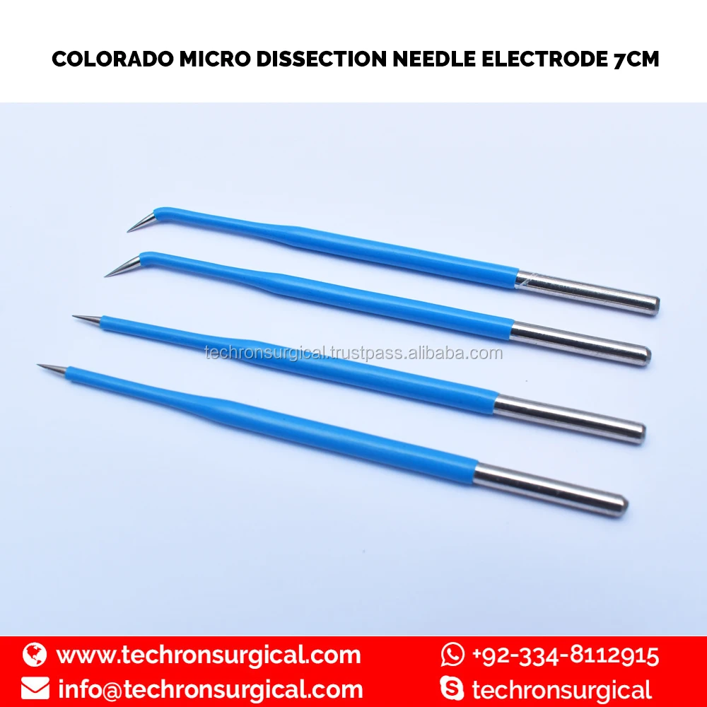 Orange Angled Micro Dissection Tungsten Needles - Truron Surgical
