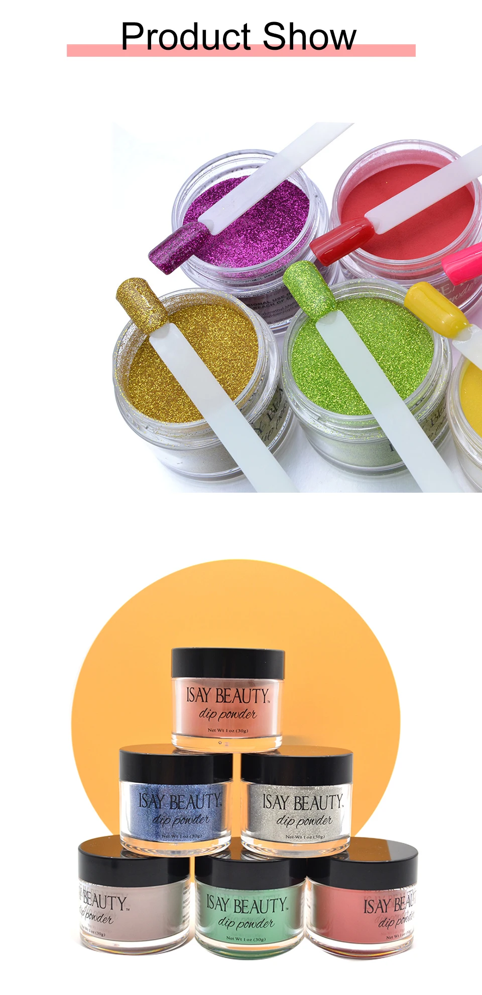 Free Sample Private Logo Dip Powder Starter Kit Acrylic Powder For ...