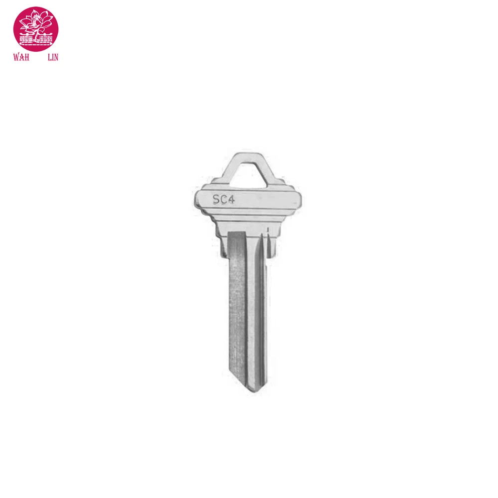 High Quality SC4 Key Blank 1145A Nickel Plated Brass Door Key for Locksmith