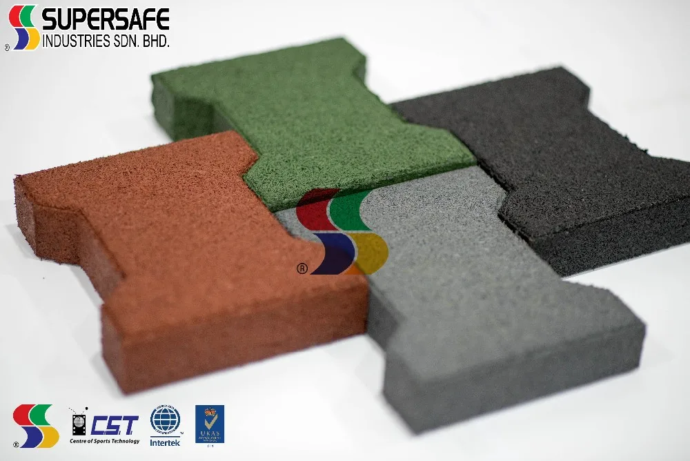 Malaysia Made Garden Rubber Paving Block - Buy Solid Rubber Block ...