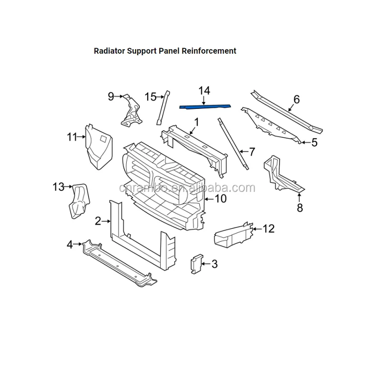 宝马F18的OEM 51717180315/51717180316散热器支撑板加固| Alibaba.com