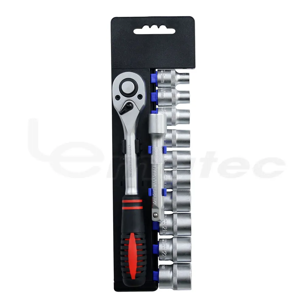 12 Pcs 1/2" Socket Ratchet Wrench Tool Repair Set Cr-v Taiwan Made Diy ...