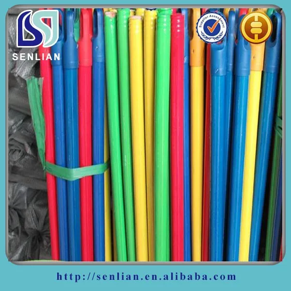 All Colors Painted Wooden Broom Handle/pvc Coated Wooden Broom Handle ...