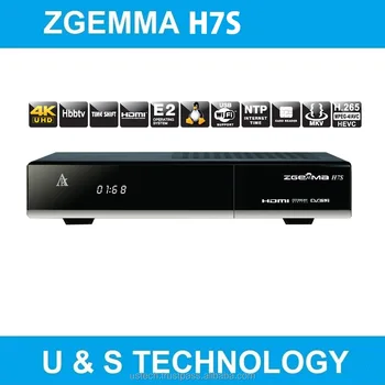 4k Hevc Zgemma H7s Multistream Satellite Receiver Combo 2*dvb-s2x+ Dvb-t2/c Kodi,Iptv Set Top ...