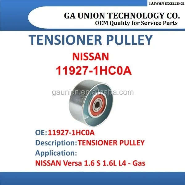Timing Belt Tensioner Pulley 11927-1hc0a For Versa 1.6 S 1.6l L4 - Gas ...