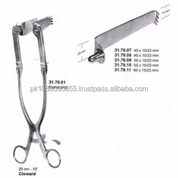 Cloward Retractor - Buy Self Retaining Cloward Blade,Plester Retractor ...