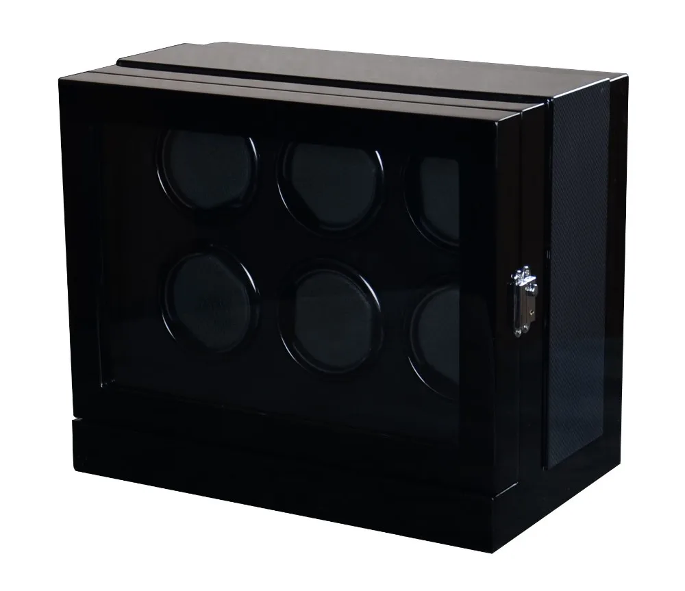 Wholesaler In China Watch Spinners For 6 Watches Black Rotation Box ...