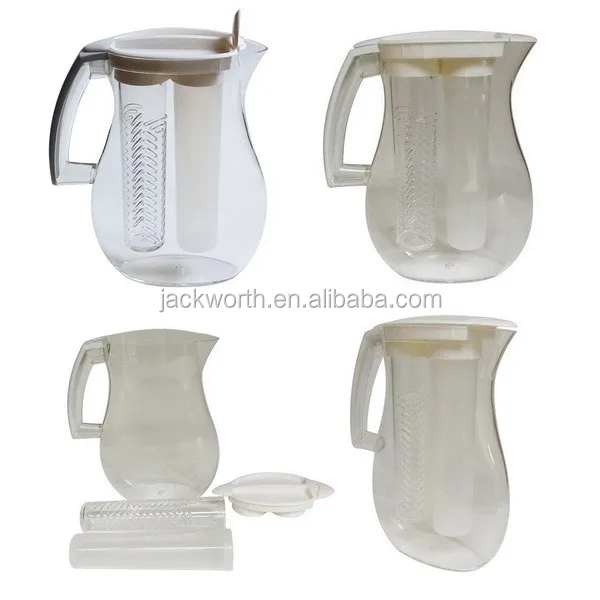 Plastic Fruit Tea Infusion Pitcher With Ice Tube - Buy Juice Beverage ...
