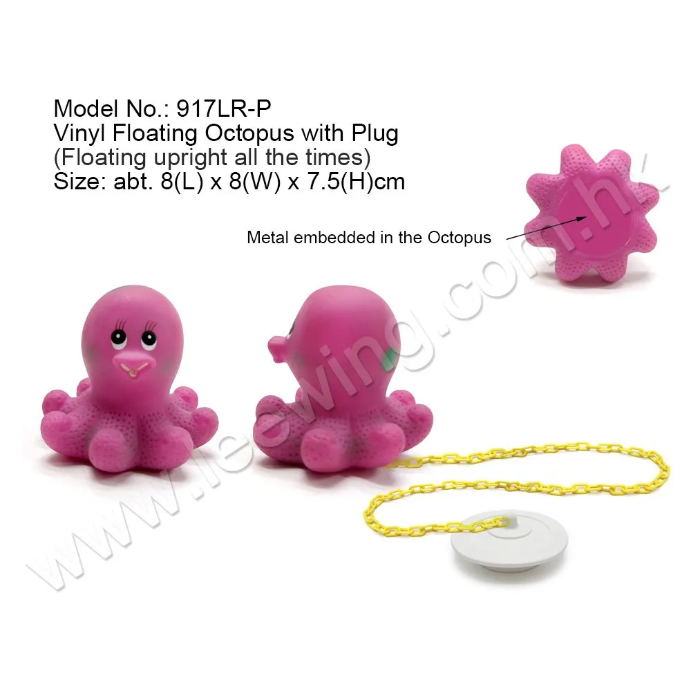 Safe and Fun: Kids’ Bath Tub Plug - Rubber Octopus Toy