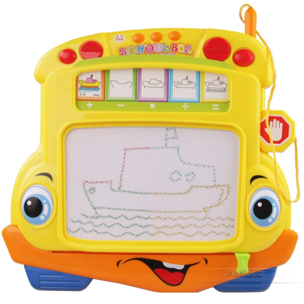 Erasable Led Kids Writing Boards Color Magnetic Drawing Board 1-3 Years ...