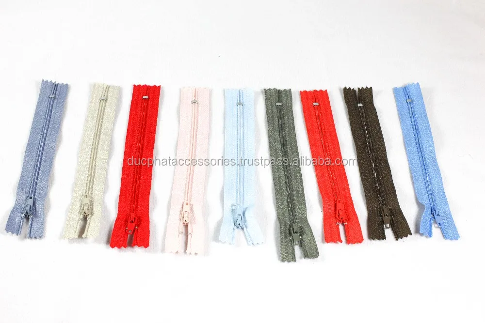 #3 Nylon Coil Closed-end Auto Lock And Reasonable Price Various Size ...