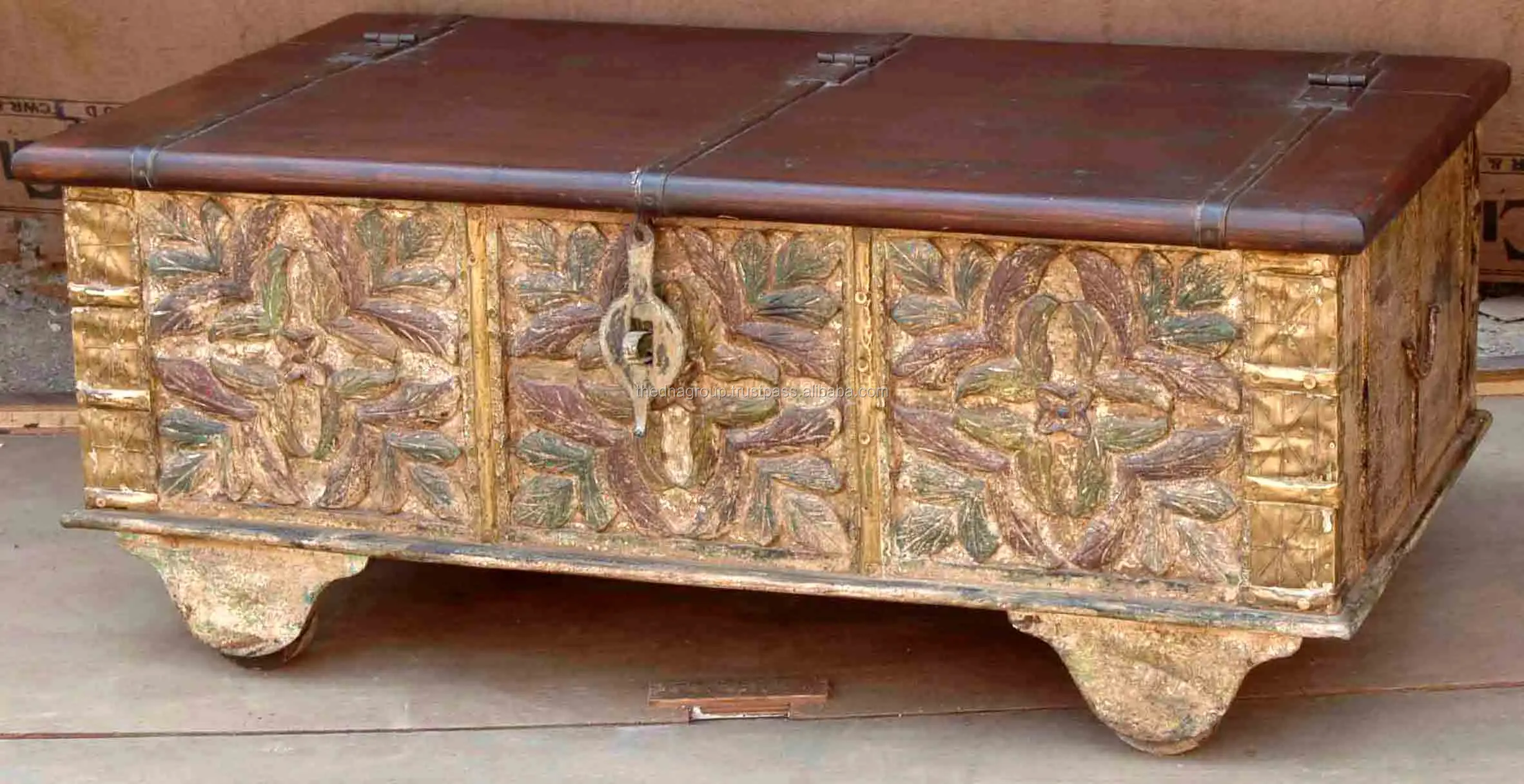 Antique Handmade Wooden Carved Trunks - Buy Antique Handmade Wooden ...