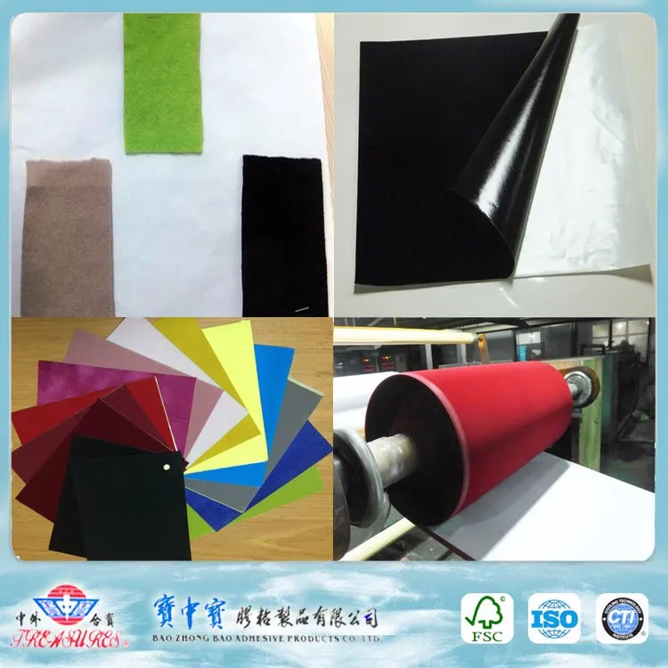 Self-adhesive Flock Velvet Paper - Buy Self-adhesive Flock Paper,Self ...