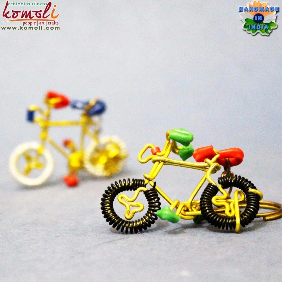 Miniature Metal Toy Wire Art Bicycle Model for Home Decor