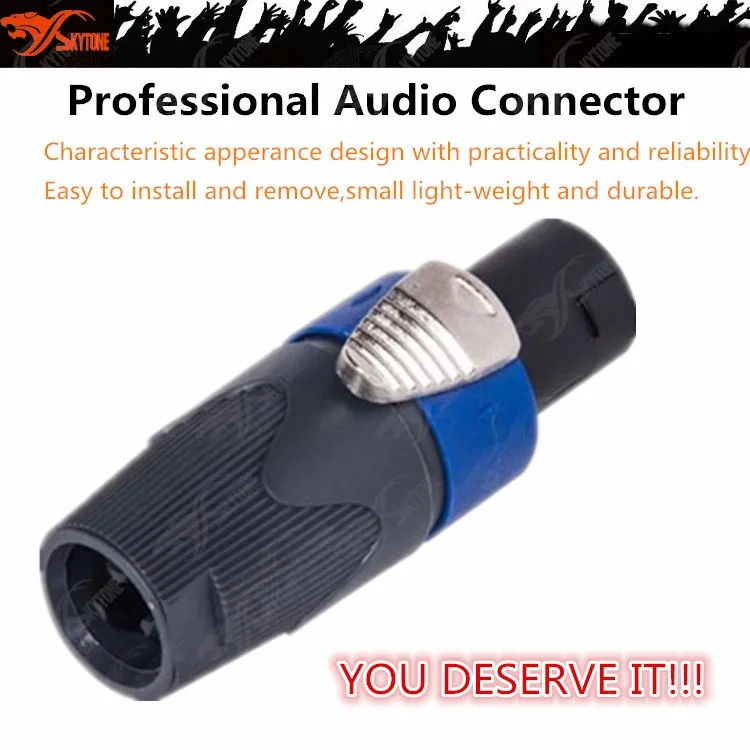 Professional Audio NL4 Speakon Wiring Cable Connector Female