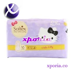 Softex Hello Kitty Sanitary Napkins Day Extra Long 16s | Indonesia ...