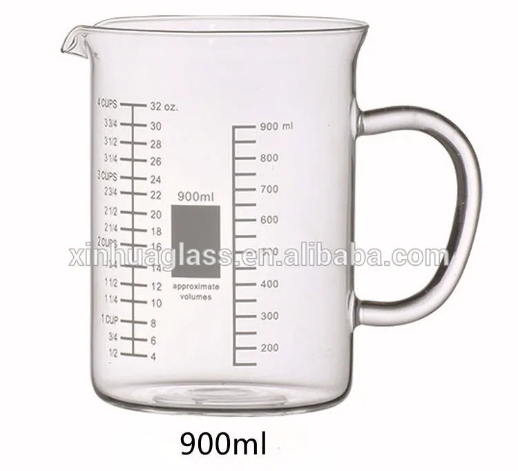 32oz High Borosilicate Glass Measuring Cup With Calibration - Buy ...