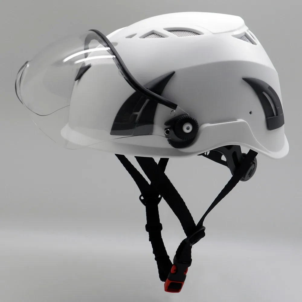 Berventilasi Bekerja Di Helm Panjat Ketinggian dengan Aksesori Yang ...