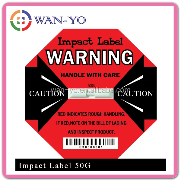 Taiwan Wholesale Vibration Impact Indicator Label ( 50g L-47) - Buy ...