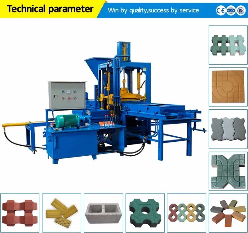 Factory Manufacturing Hydraulic Automatic Cement Concrete Brick Making ...
