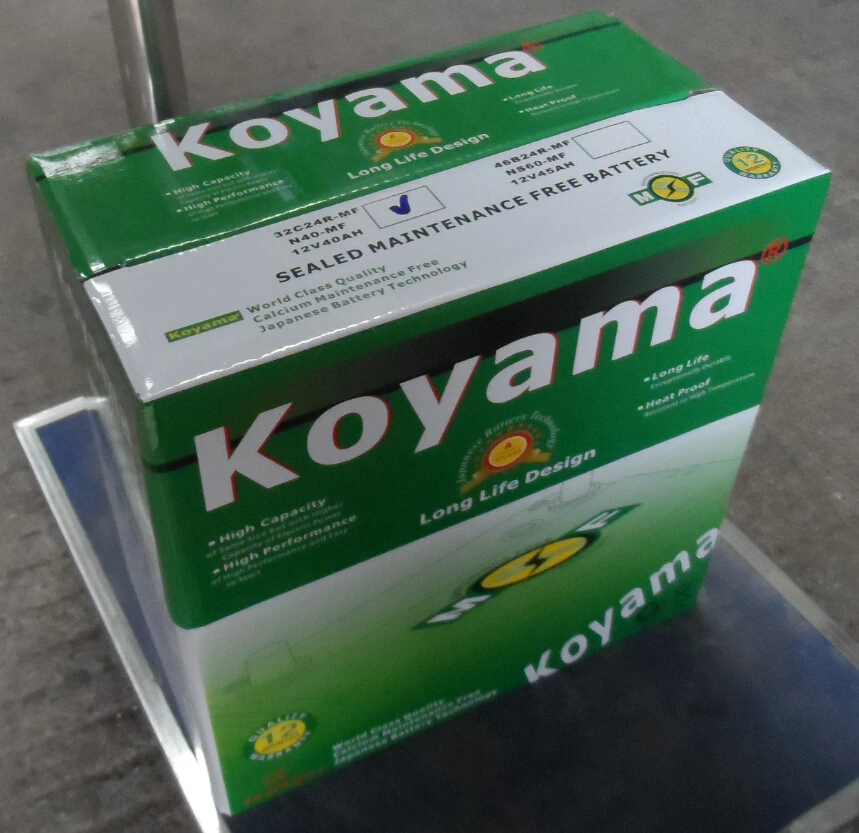 N40l 12v 40ah Mf Rechargeable Car Battery 32c24l - Buy Car Battery ...