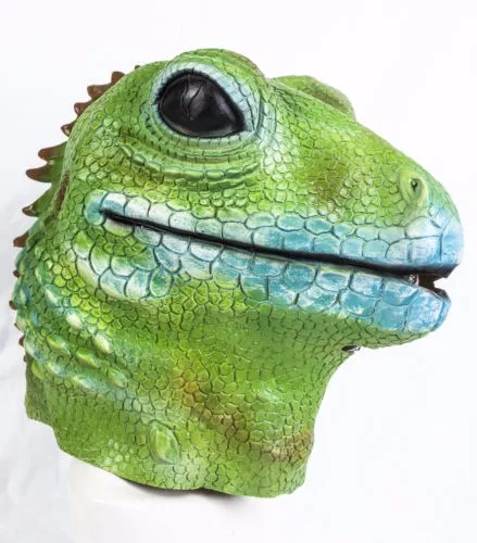 Realistic Lizard Animal Natural Latex Party Popular Funny Lizard Mask ...