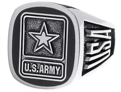 Stainless Steel Army Ring United States Army Rings Us Army Ring Jewelry ...