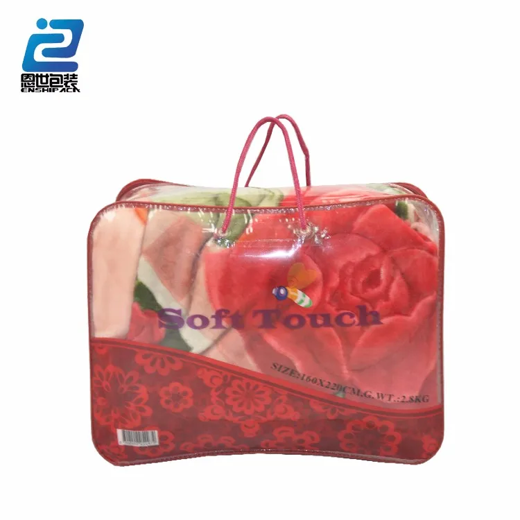 Hotel Custom Made Plastic PVC Bedspread Packaging Bag
