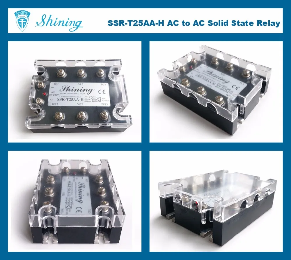 Ssr-t25aa-h 25a High Reliability Solid State Dpdt Relay 3-phase - Buy ...