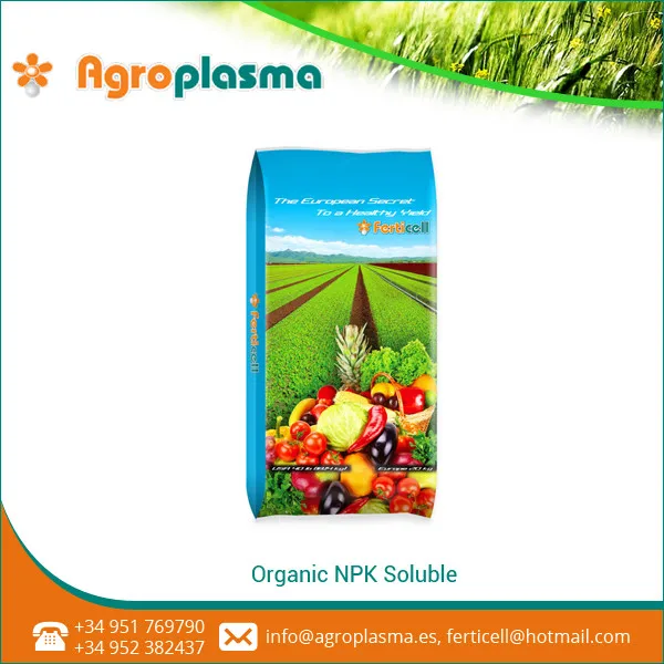 Agriculture Grade 100% Soluble Organic Npk Fertilizer For Outdoor ...