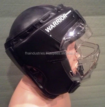 Martial Arts Headgear With Plastic Mask Mma Boxing Kickboxing Kali ...