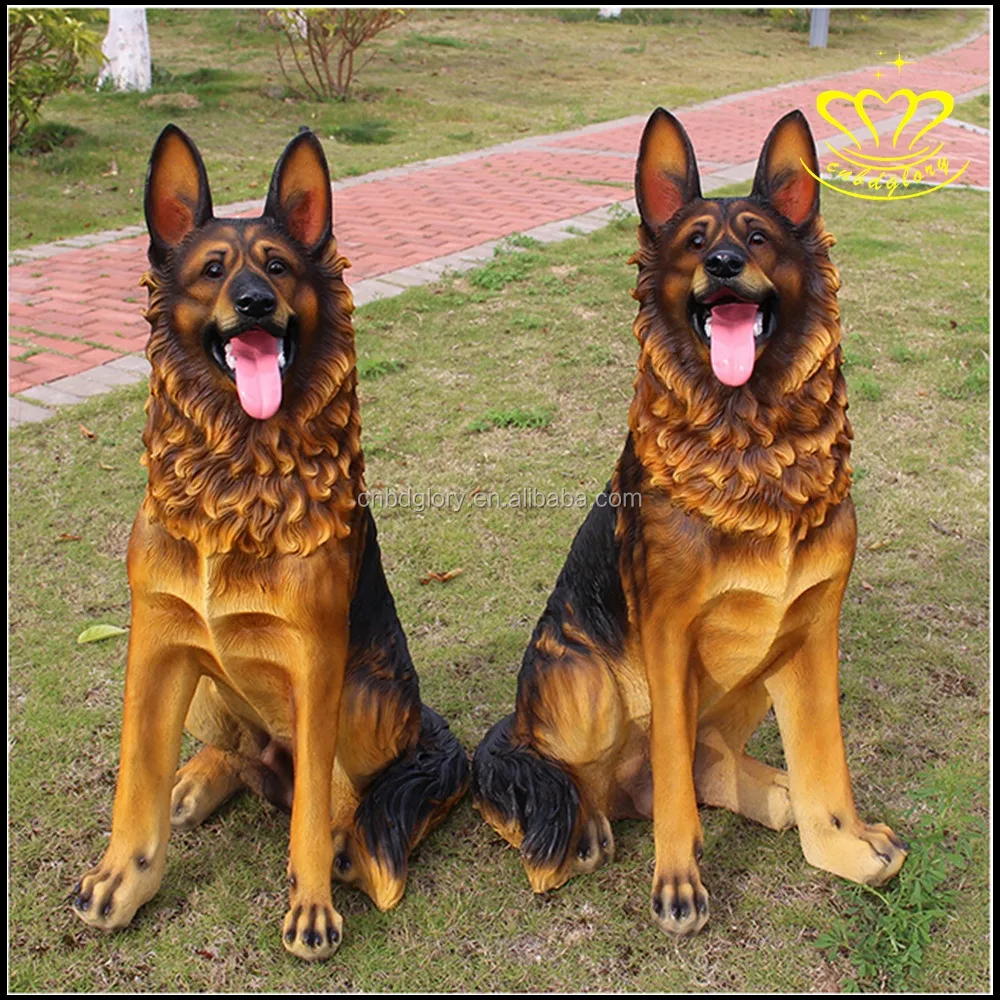 Fiberglass Resin New Product Sculpture Lovely Life Size Dog Statue For ...