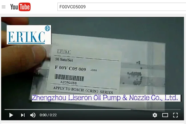 F00VC05009 & C05009 Ceramic Balls for 110 Series Injectors