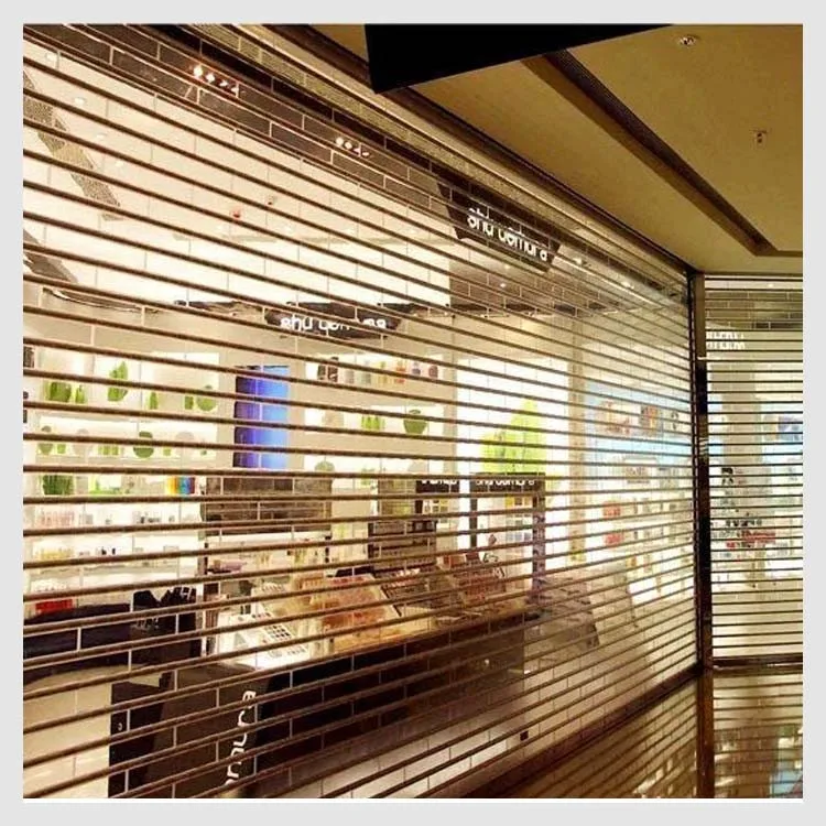 Factory Transparent Polycarbonate Roller Shutter Door Plastic ...