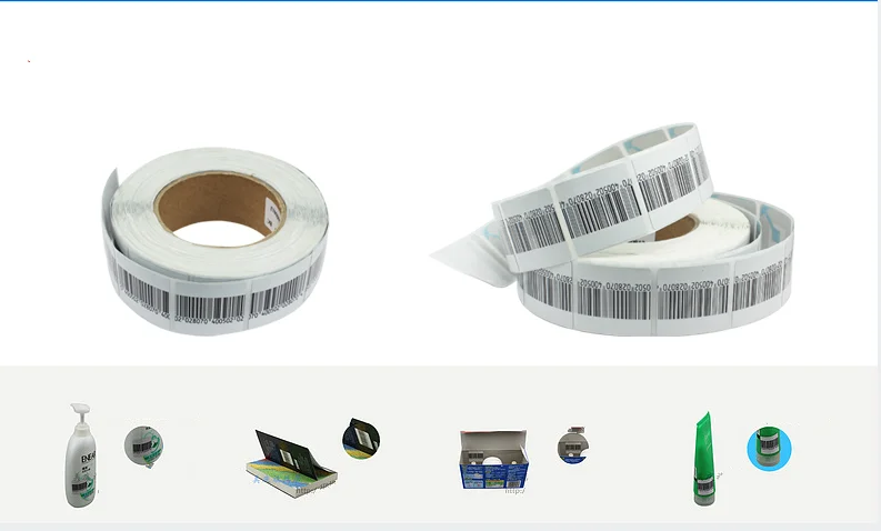 RF Security Soft Label Barcode Sensor Tags for Anti-theft