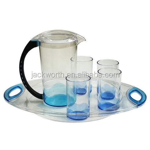 Plastic Pitcher Tray Kit - 6 PCS Set for All Your Needs