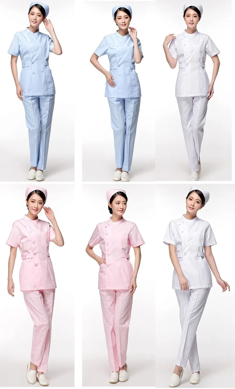 Nurse Healthcare Medical Care Work Wear Blouse Uniform