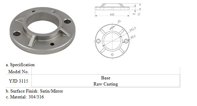 Square Tube Base Plate Stainless Steel Pipe Base Plate Stainless Steel ...